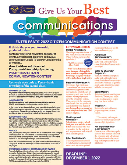 Citizen Communication Contest - PSATS Main